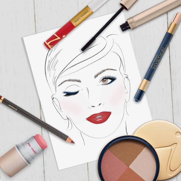 Colorful Simple Makeup Look for Memorial Day | jane iredale